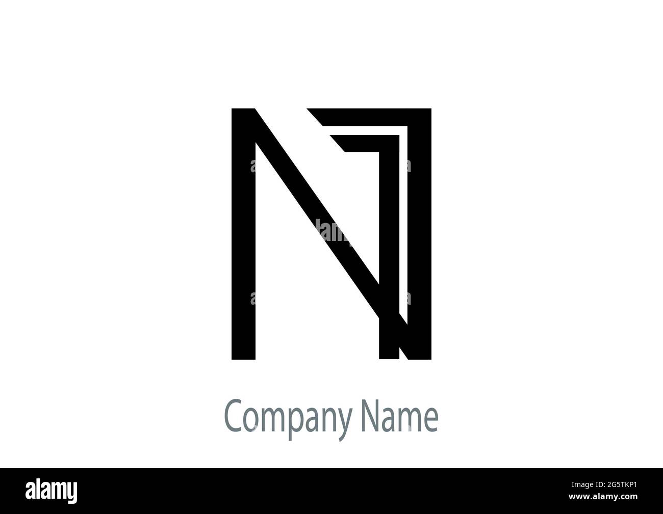 Nf logo concept design hi-res stock photography and images - Alamy