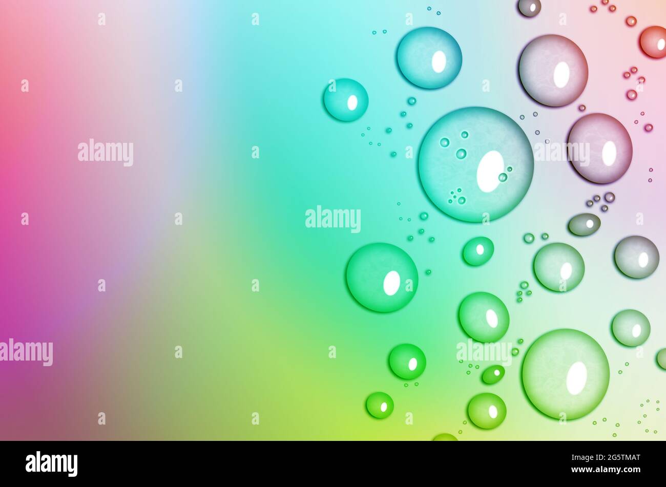 Drops of water (small and large) on a clear background Stock Photo - Alamy