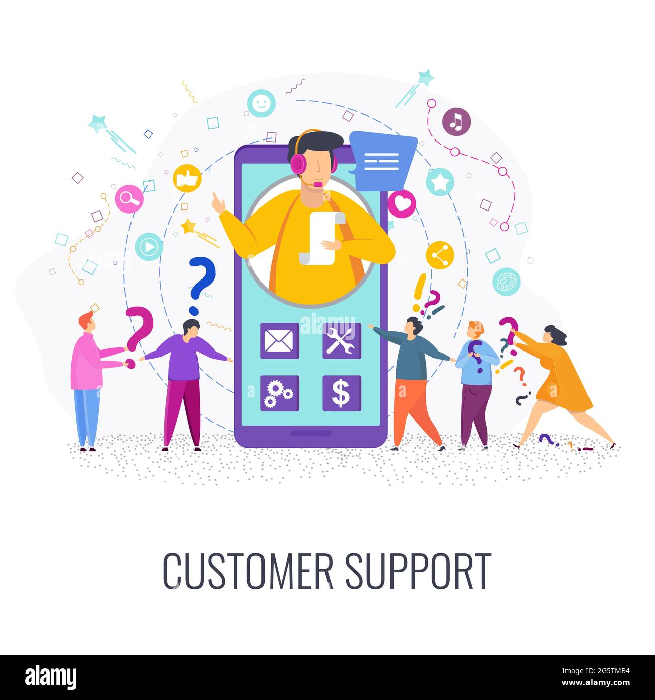 Call for help appeal Stock Vector Images - Alamy