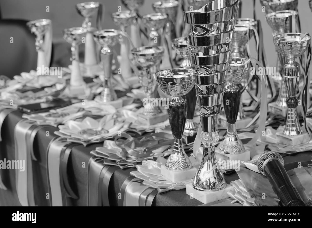Sports award trophy table hi-res stock photography and images - Alamy