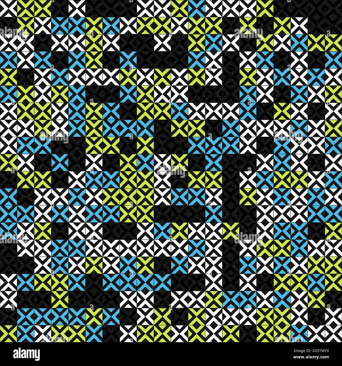 Abstract Geometrical generative computational art illustration Stock ...
