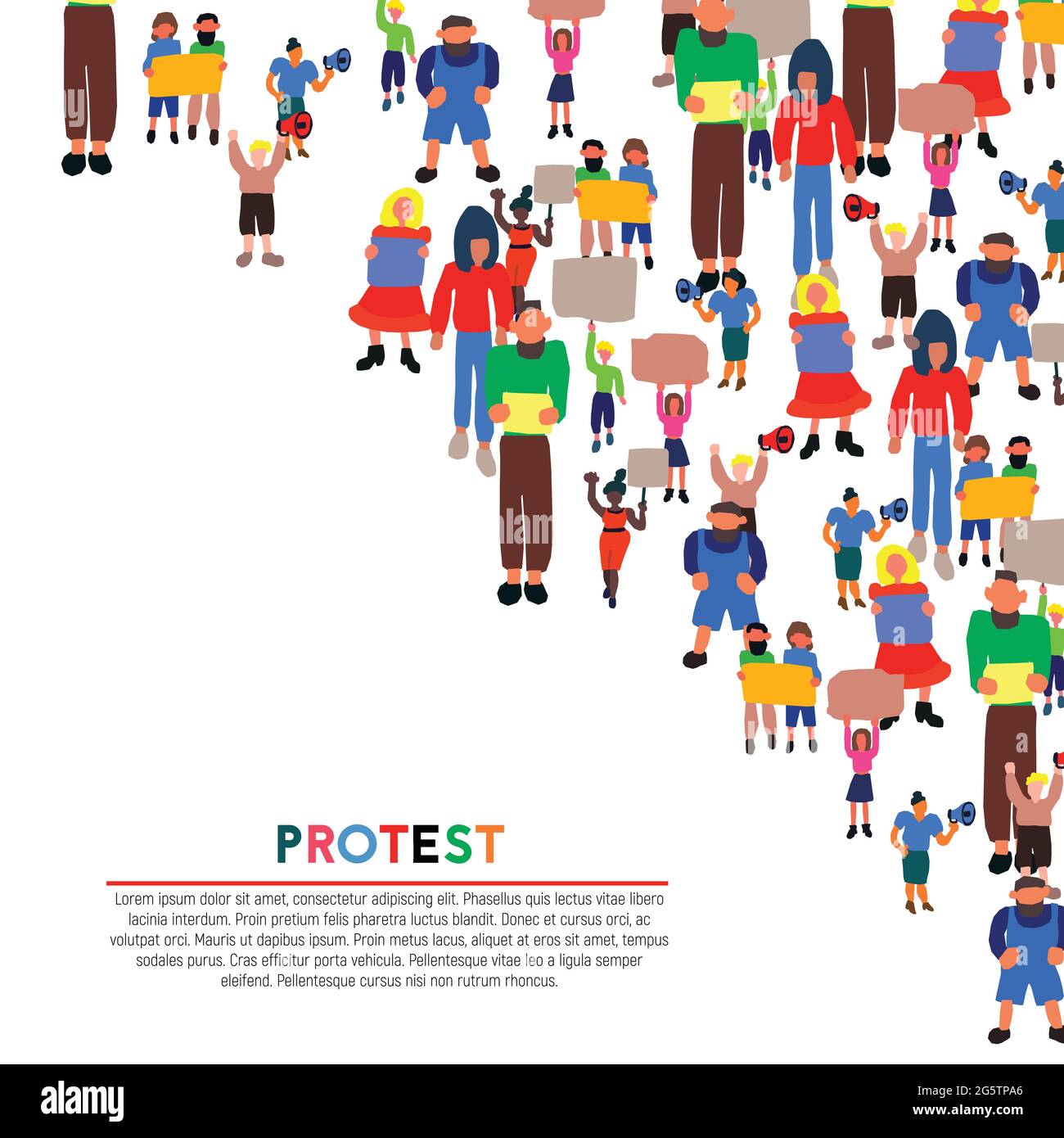 Demonstration residents Stock Vector Images - Alamy