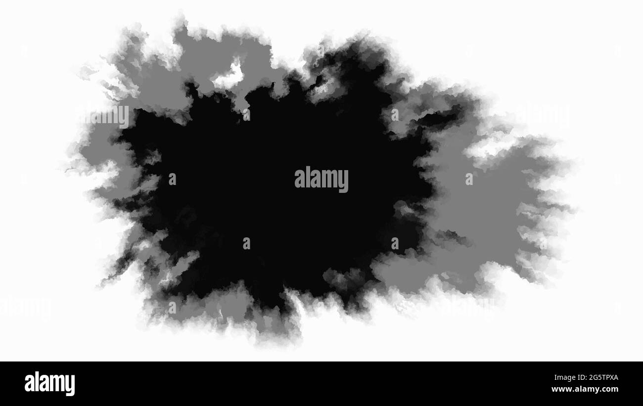 Ink drop. Round, ragged inkblot. Vector illustration Stock Vector Image ...