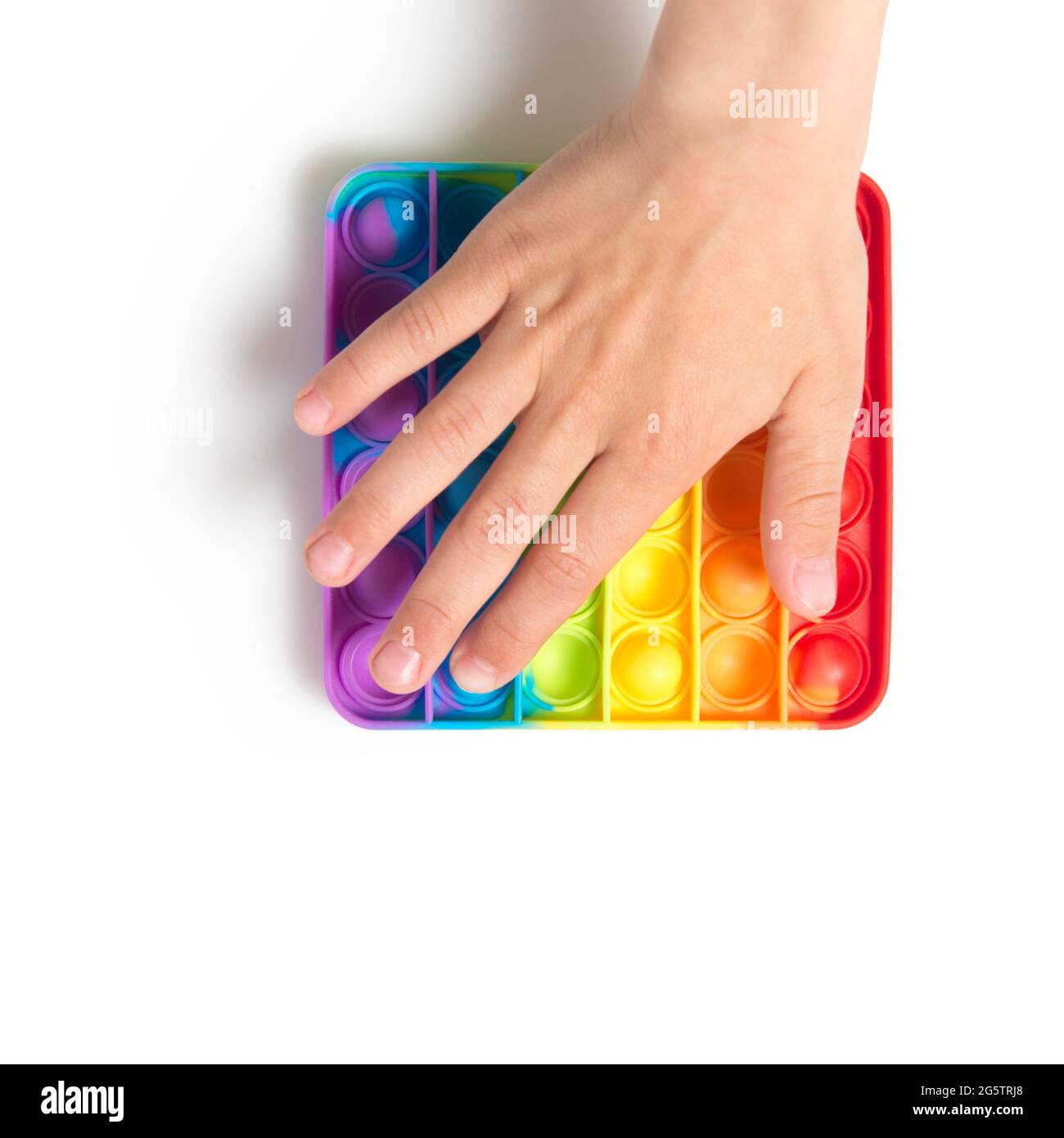 A child push sensory popit isolated on white background background ...