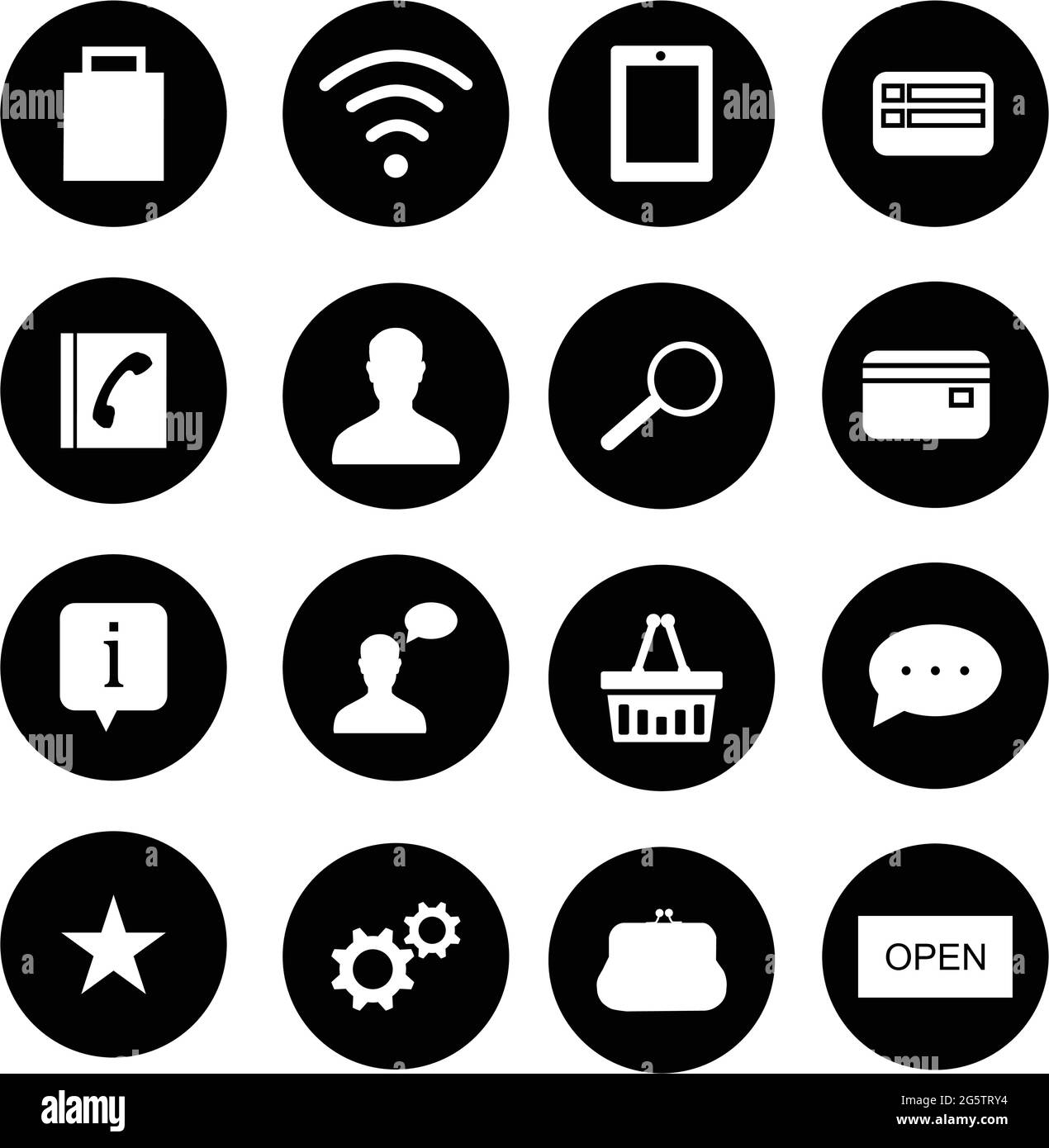 Vector web icons set - E-commerce, shopping Stock Vector Image & Art ...