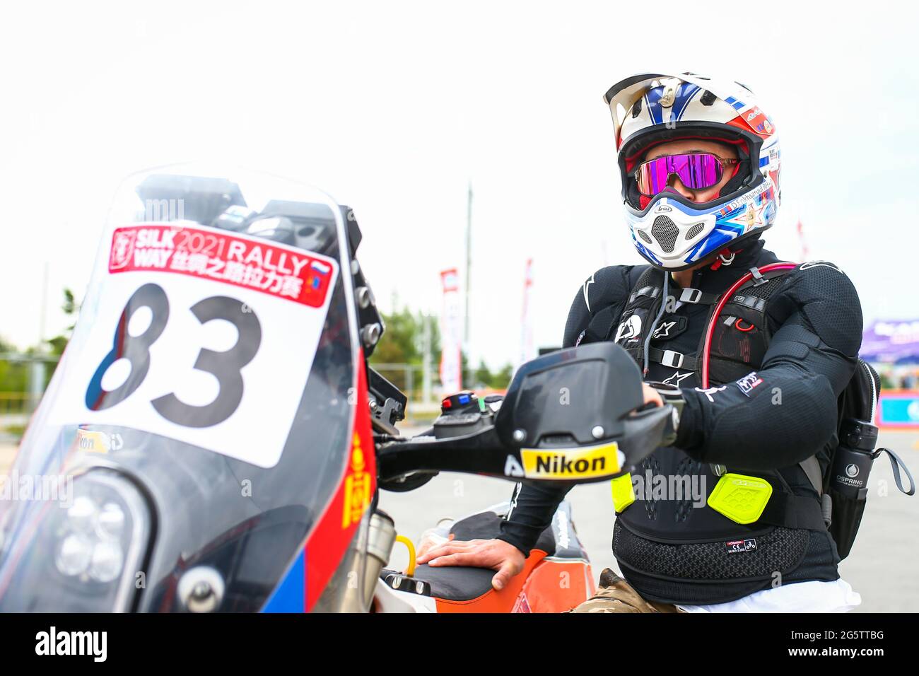 Davaa Enkhsaruul (mng), KTM 450 Rally Factory Replica, portrait during ...