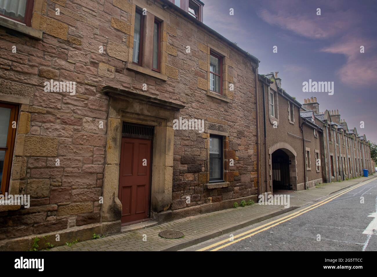 A row of houses in central Inverness, Scotland, UK Stock Photo - Alamy