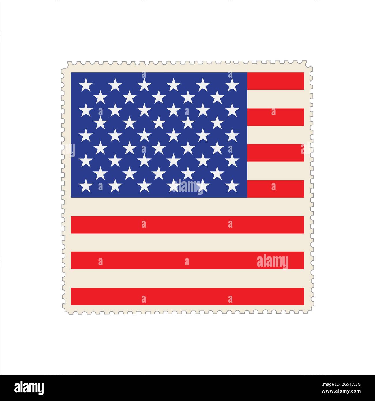 USA Flag Postage Stamp Stock Vector Image & Art - Alamy