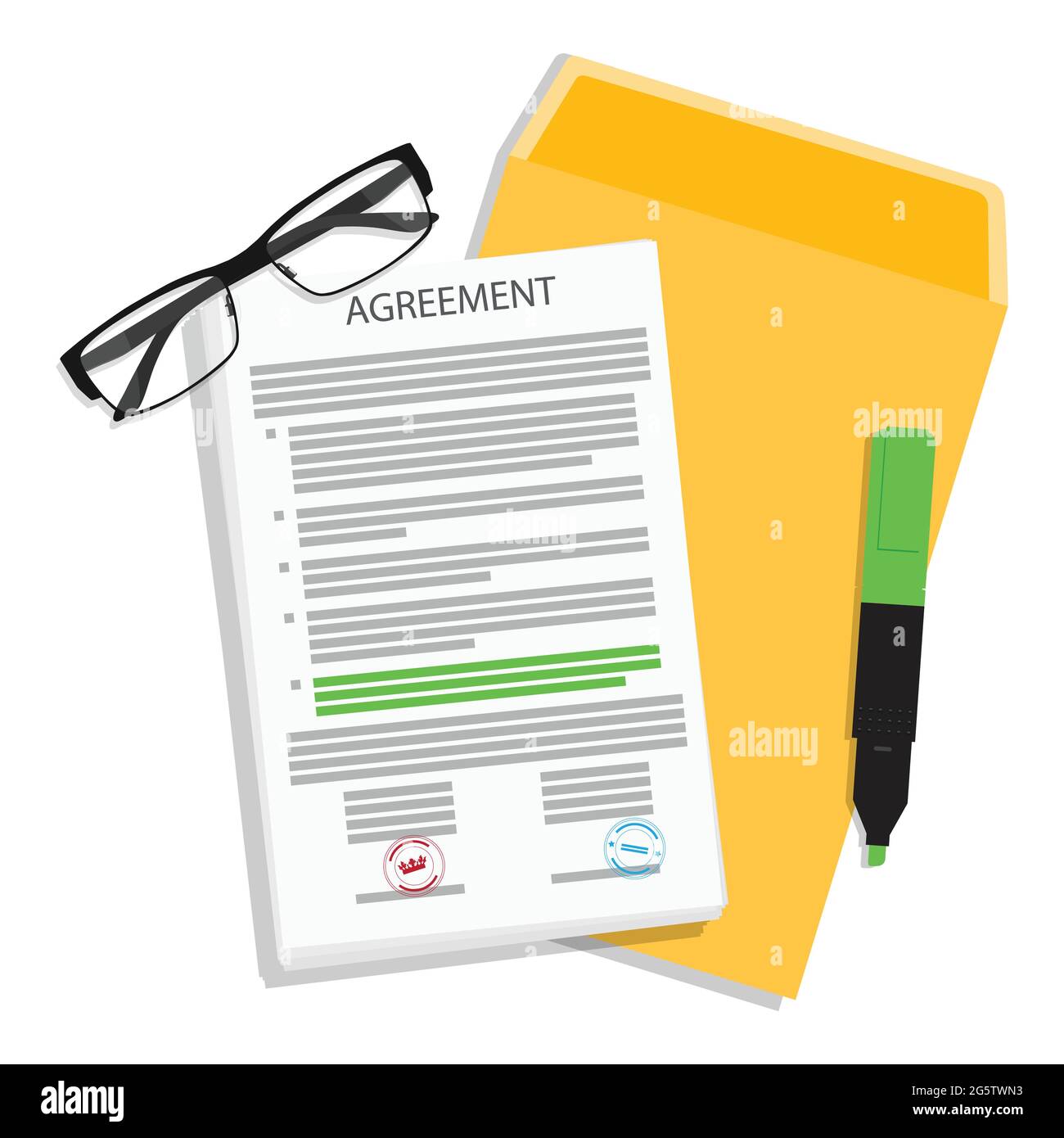 Memorandum of agreement signing Stock Vector Images - Alamy