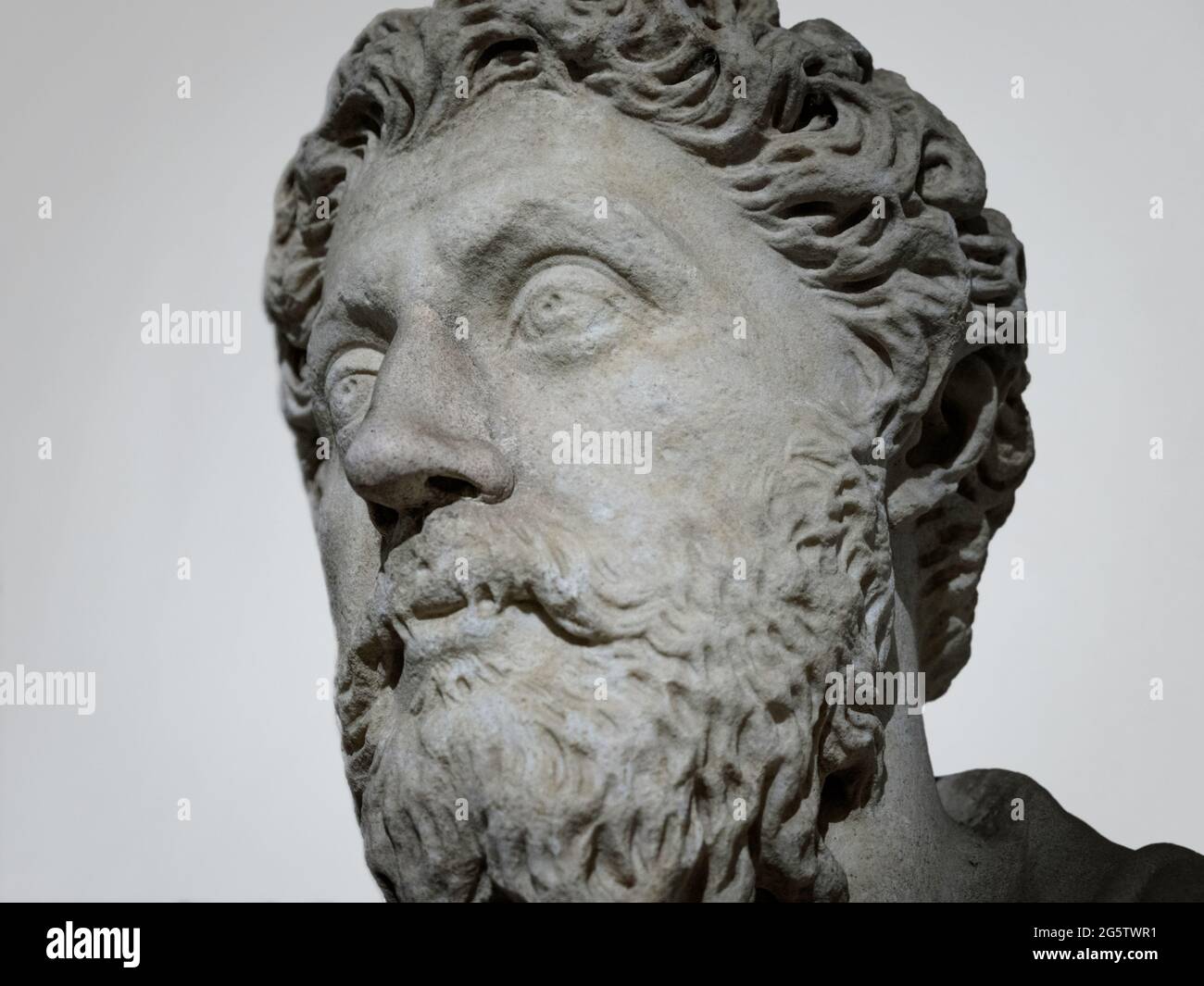 Sculpture of Marco Aurelio (Marcus Aurelius) ancient roman emperor ...