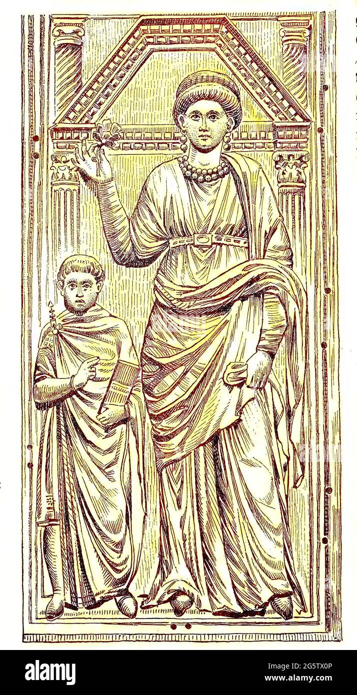 Daughter of the roman emperor theodosius i hi-res stock photography and ...