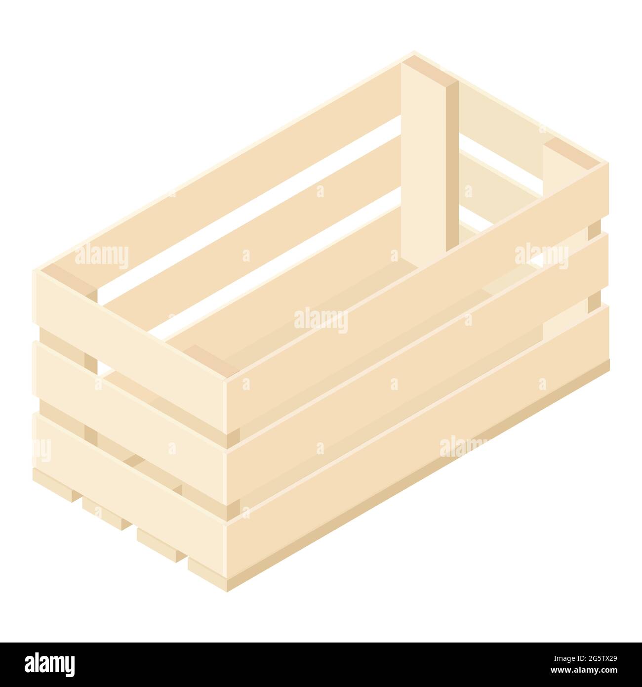 Fragile wooden packaging box crate Stock Vector Images - Alamy