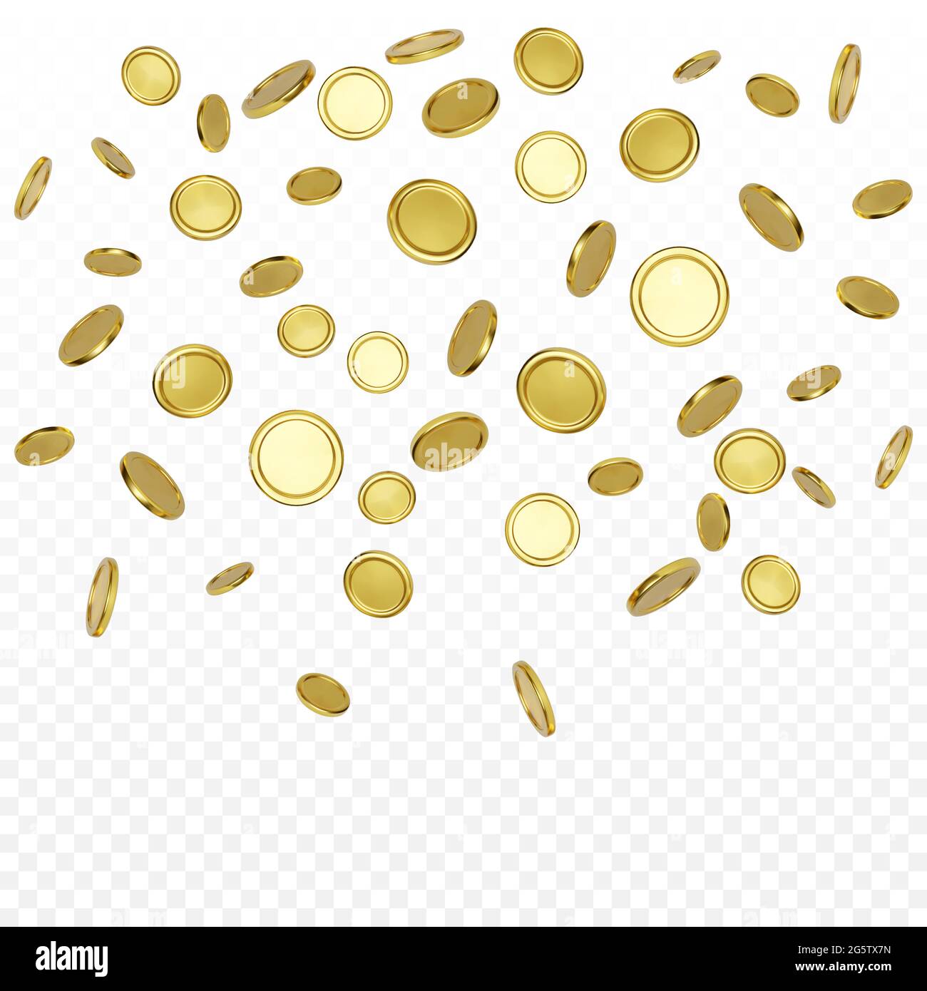 Falling Coins Animation Gif