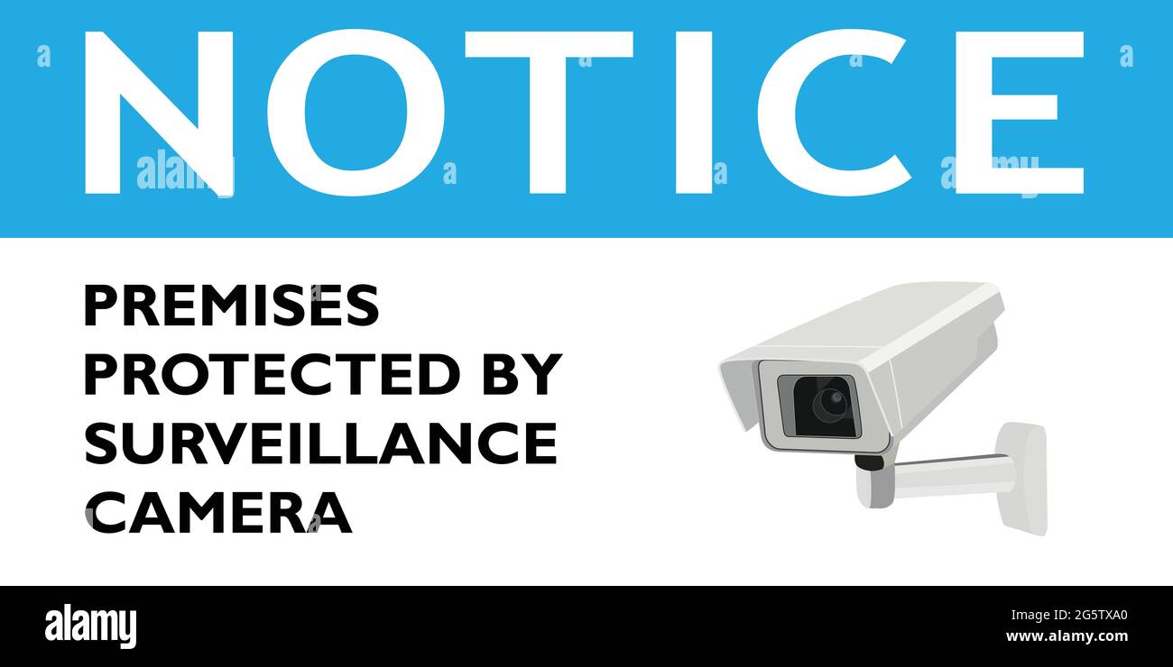 Cctv notice Stock Vector Images - Alamy