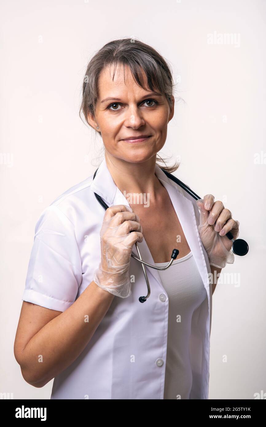 Sick general practitioner doctor hi-res stock photography and images ...