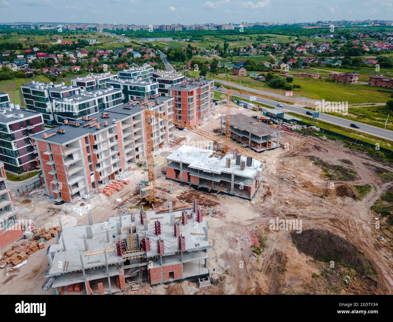 Birdseye view estate hi-res stock photography and images - Alamy
