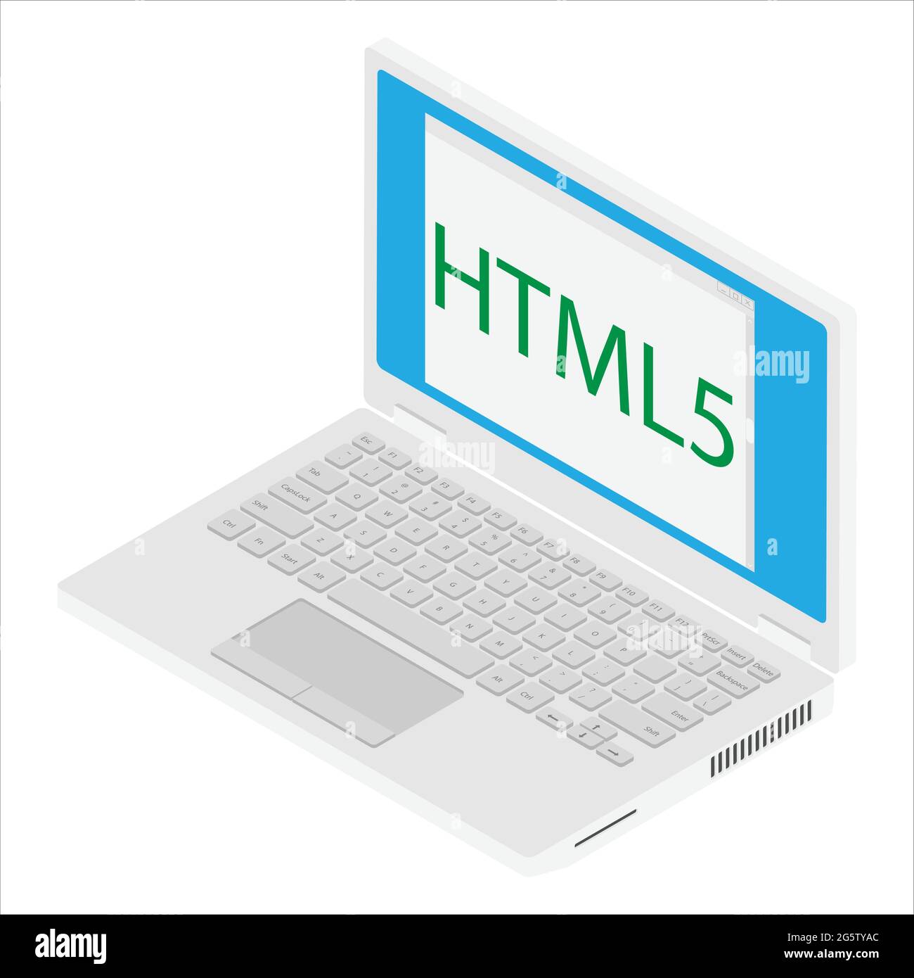 Vector Laptop Coding Concept Web Developer Design Programming Laptop Screen Code Stock