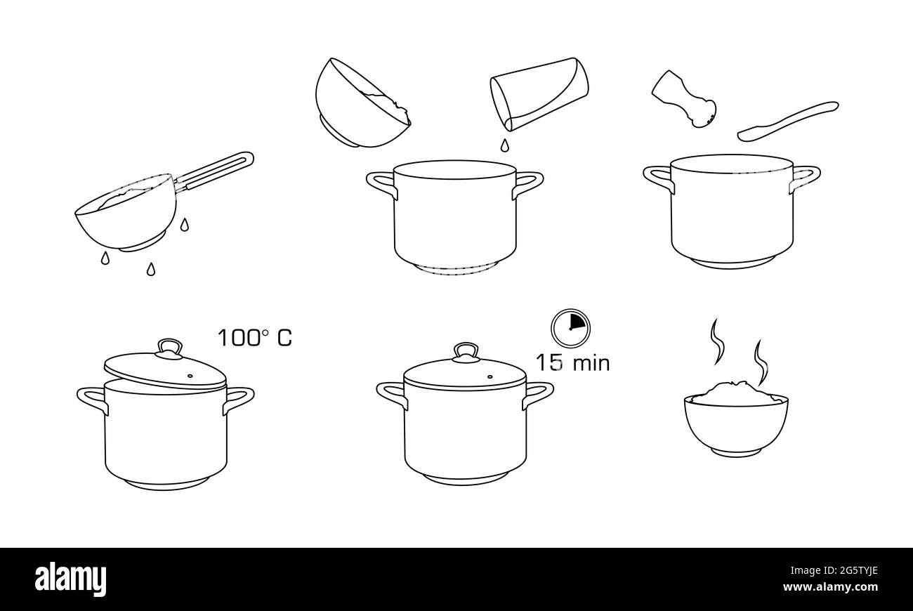 How to cook rice with few ingredients easy recipe. Instruction on rice ...