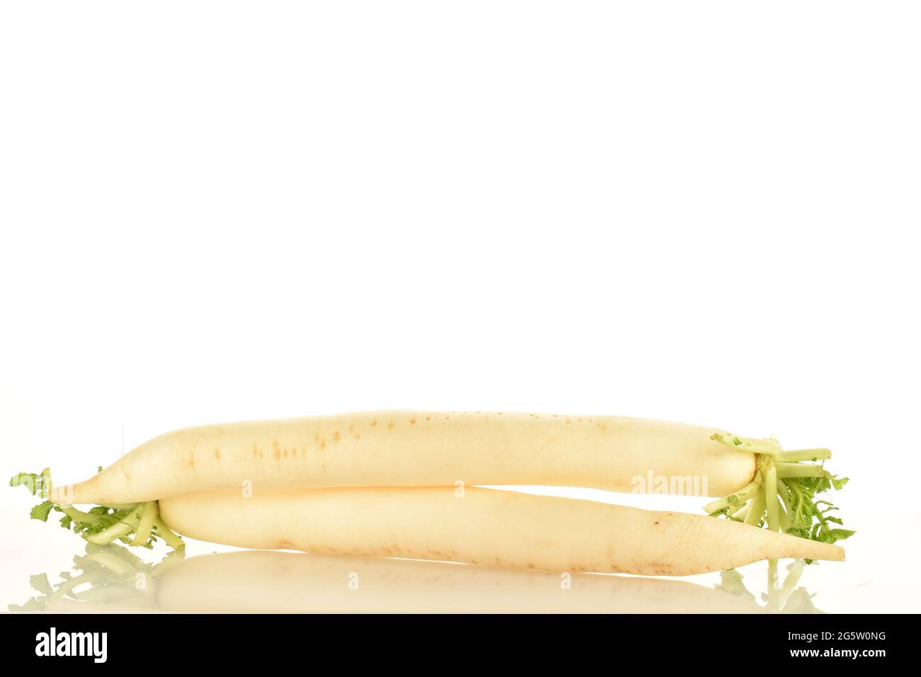 Two fresh radishes, close-up, isolated on white Stock Photo - Alamy