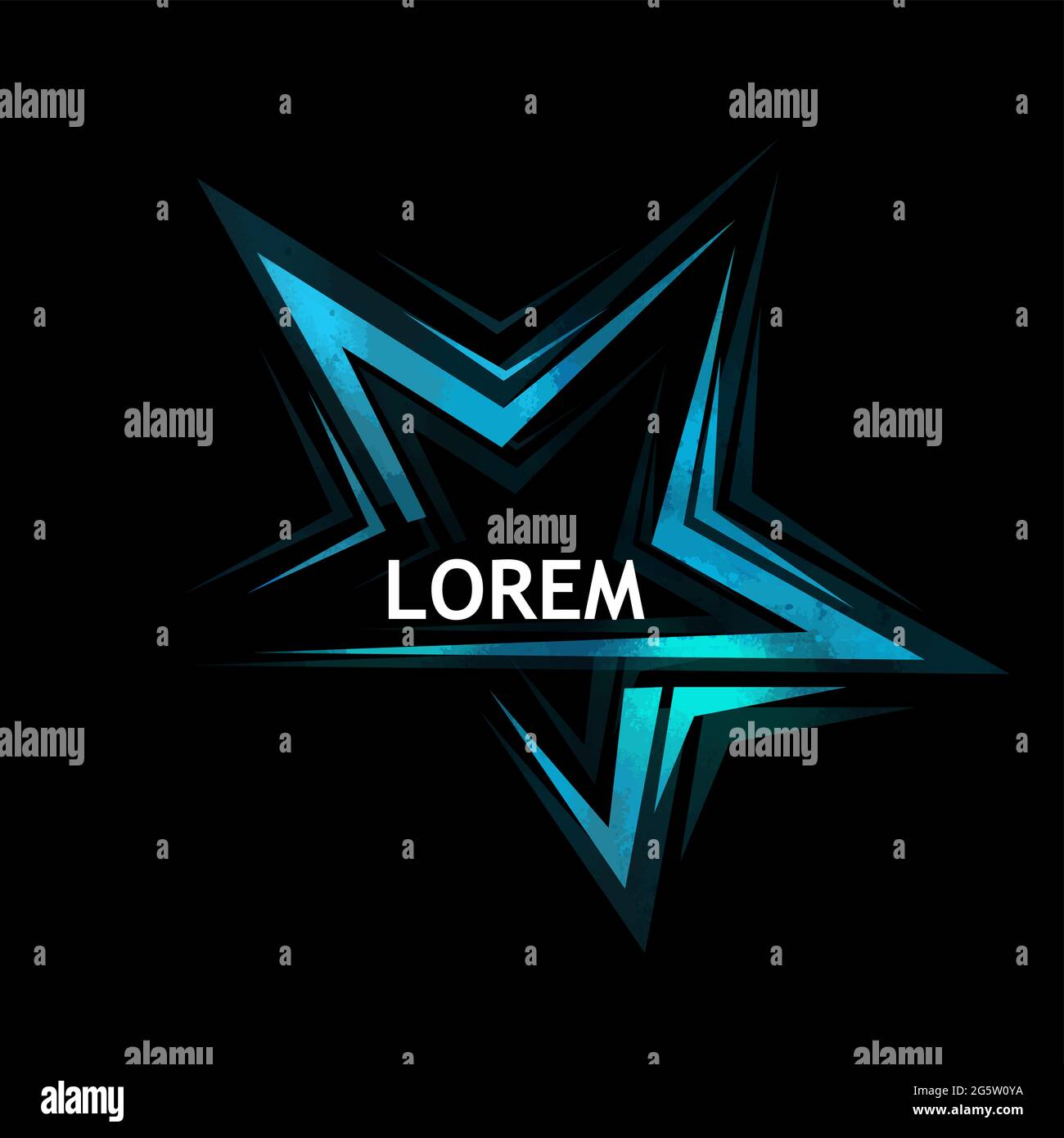 The logo is a multi-colored star. Vector illustration Stock Vector ...