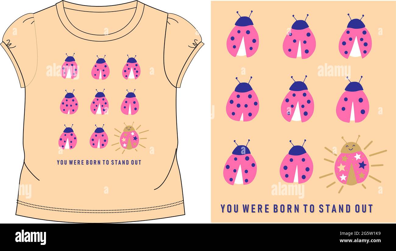 You were born to stand out graphic design vector illustration Stock ...