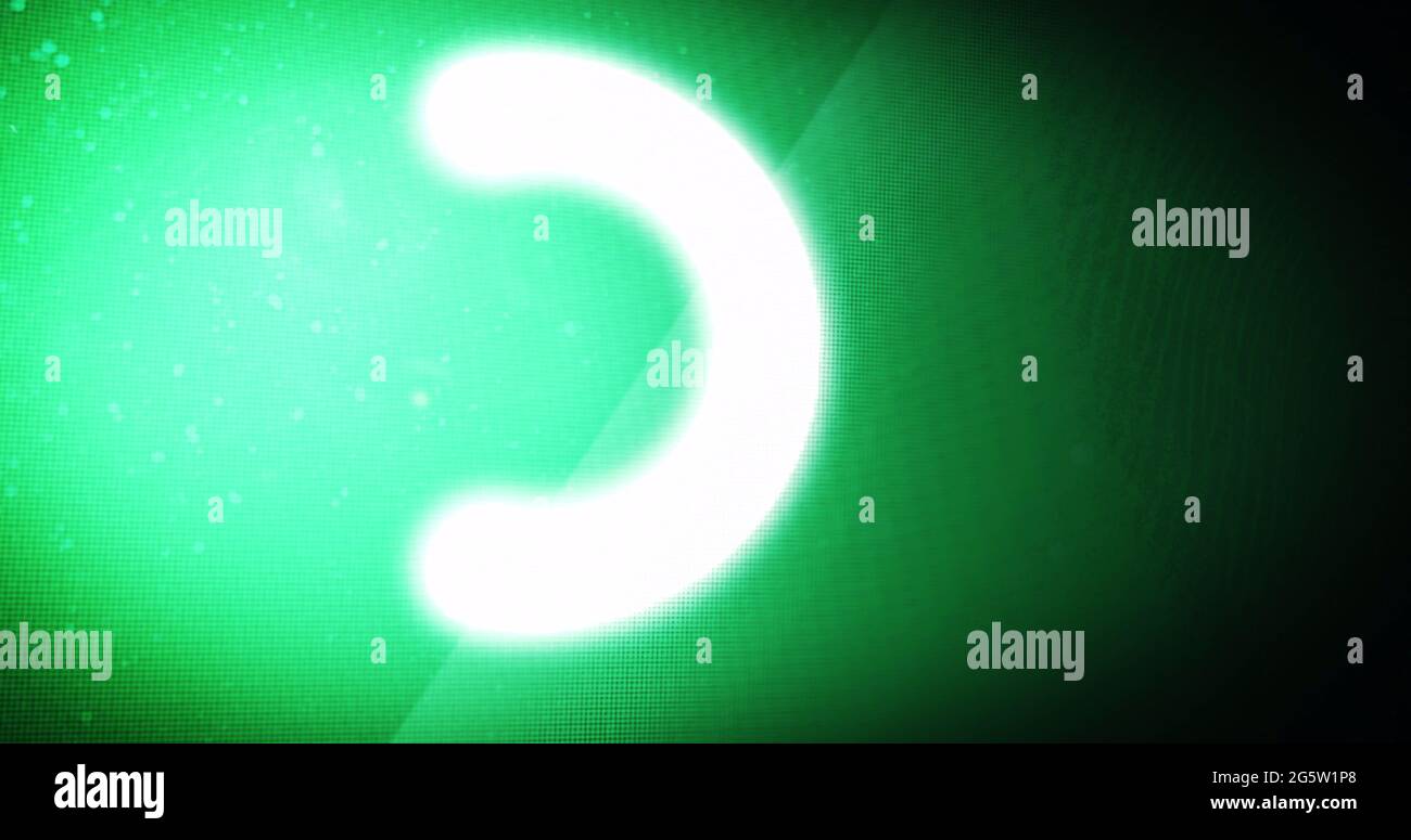Image of glowing loading circle digital interface Stock Photo - Alamy