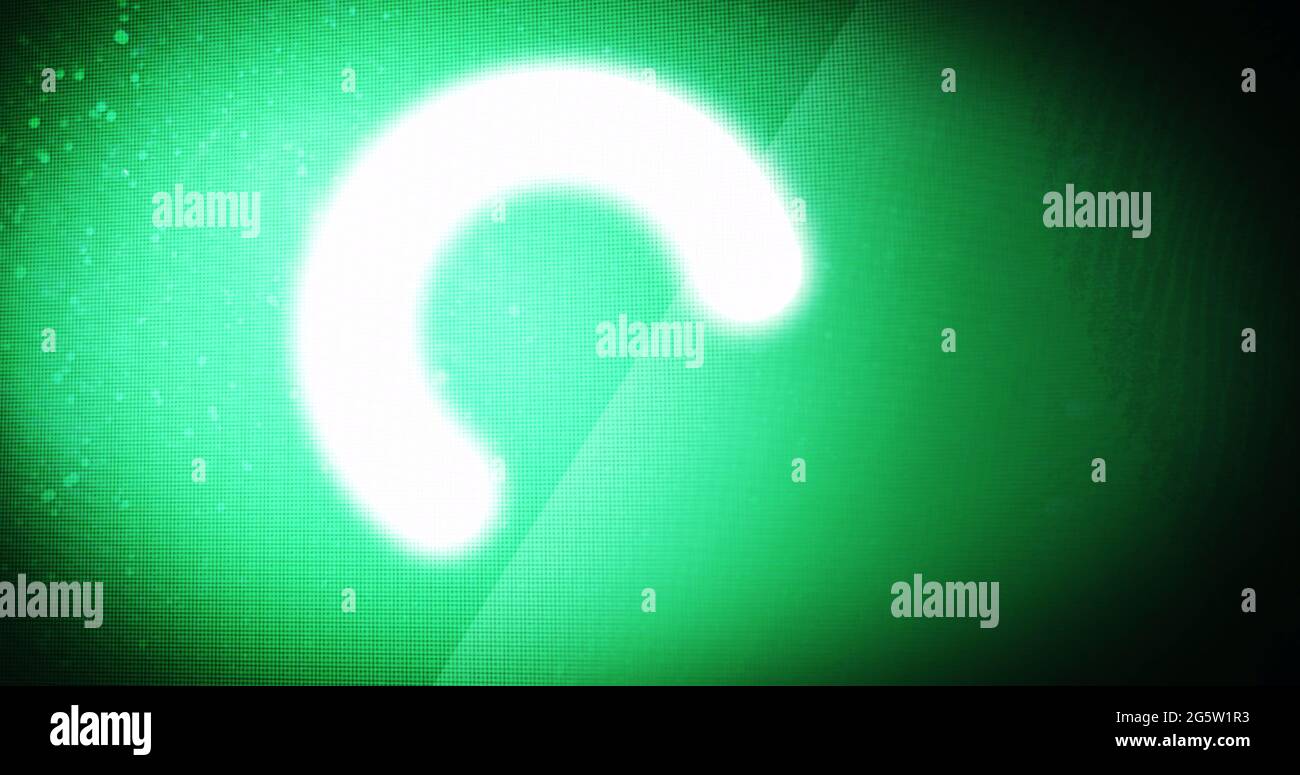 Image of glowing loading circle digital interface Stock Photo - Alamy
