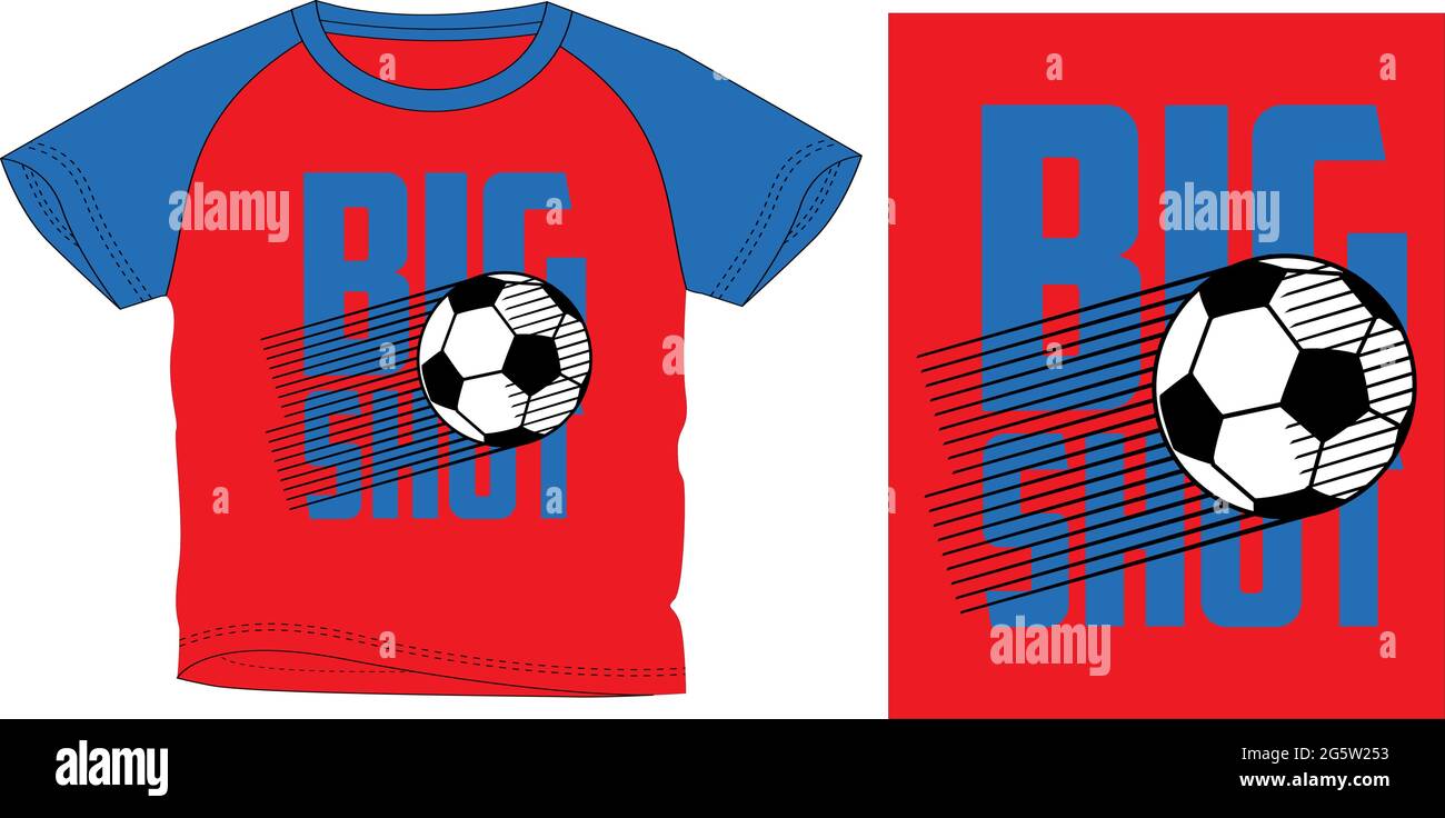 Big shot football graphic design vector illustration Stock Vector Image ...