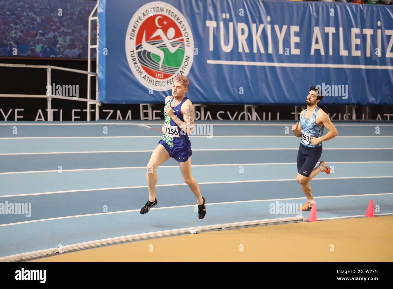 ISTANBUL, TURKEY - MARCH 07, 2021: Athletes running during Turkish ...