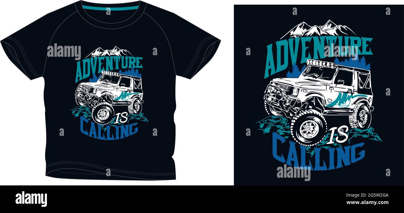 Adventure graphic tee Stock Vector Images - Alamy