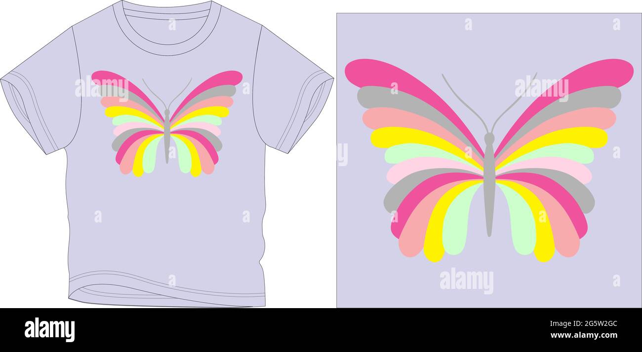 Butterfly multi color graphic design vector illustration Stock Vector ...