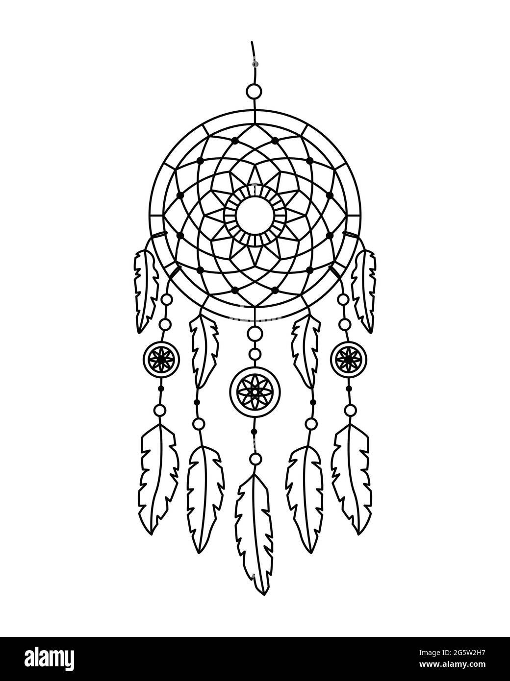 Boho Dream Catcher Drawings