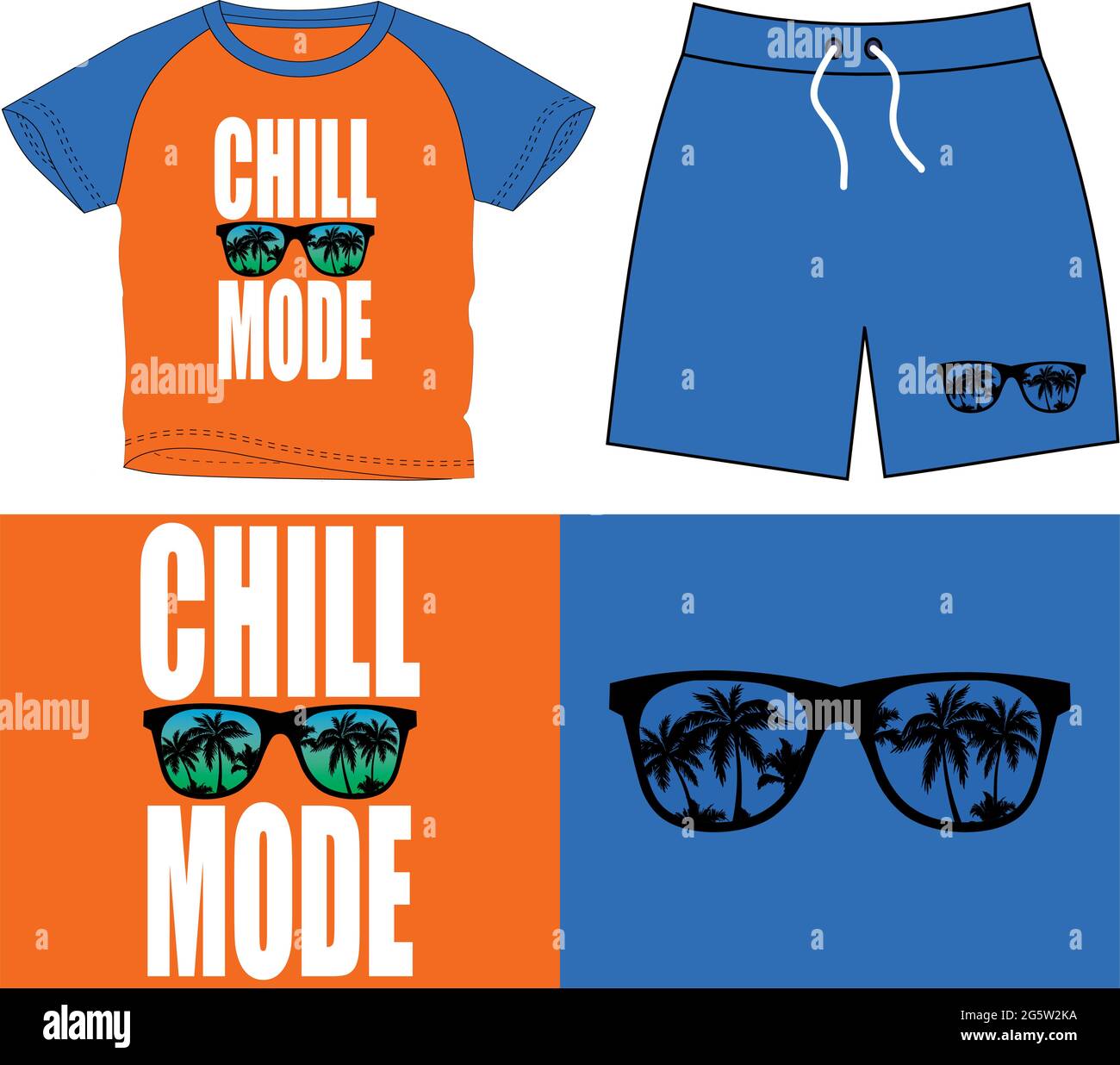 chill mode glasses graphic design vector illustration Stock Vector ...
