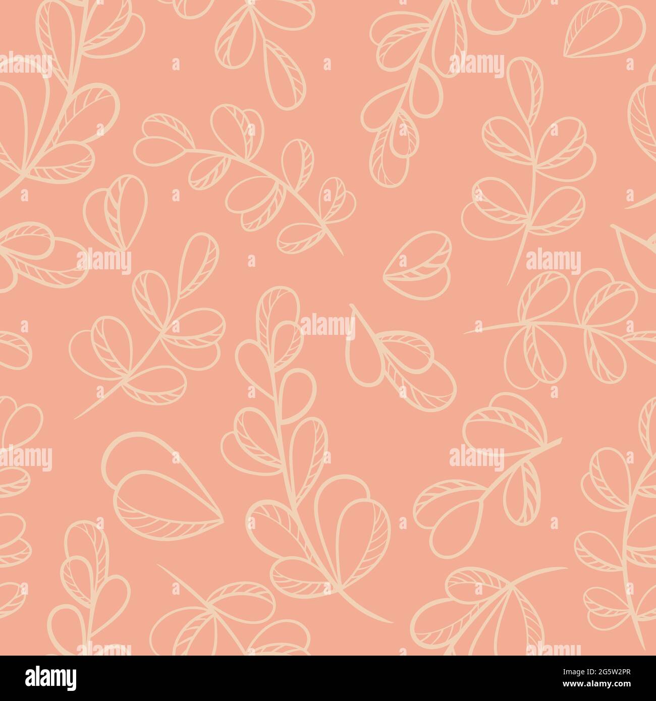 Seamless pattern with sheets, vector illustration Stock Vector Image ...
