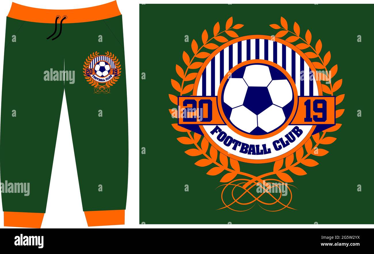 football club badge graphic design vector illustration Stock Vector ...