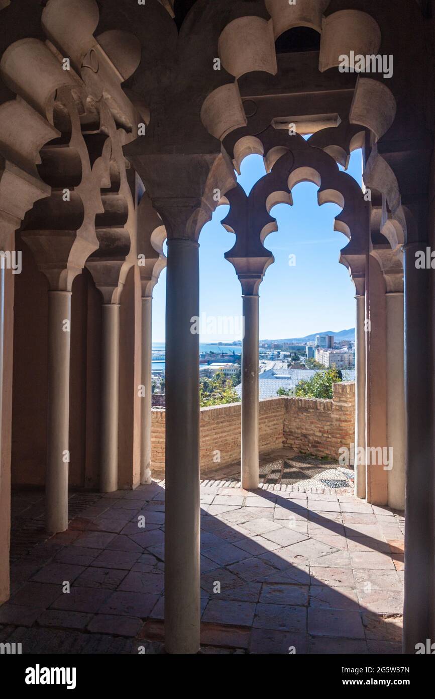 Alcazaba fortress in Malaga, Spain Stock Photo - Alamy