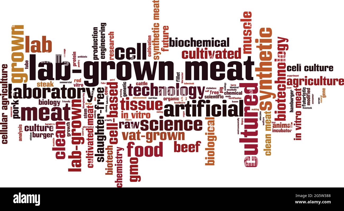 Cell based meat Stock Vector Images - Alamy