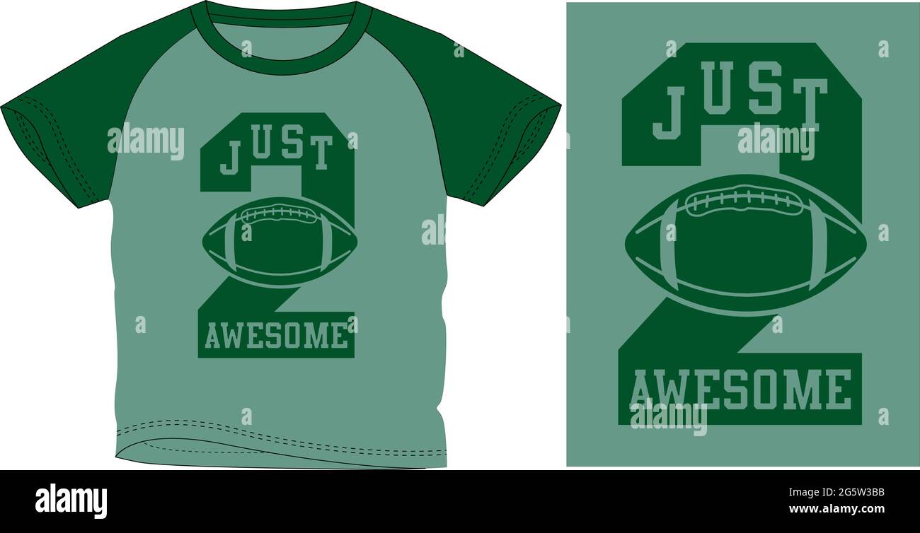 just 2 awesome graphic design vector illustration Stock Vector Image ...