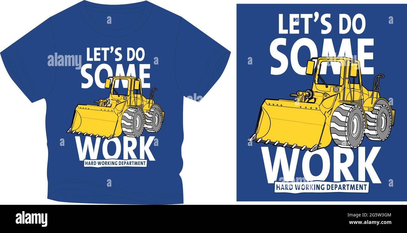 lets do some work graphic design vector illustration Stock Vector Image ...