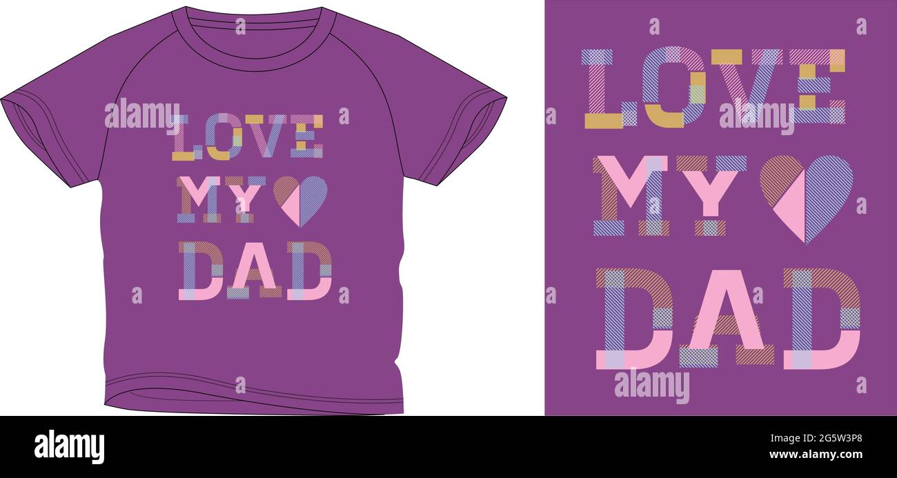 Love my dad graphic design vector illustration Stock Vector Image & Art ...