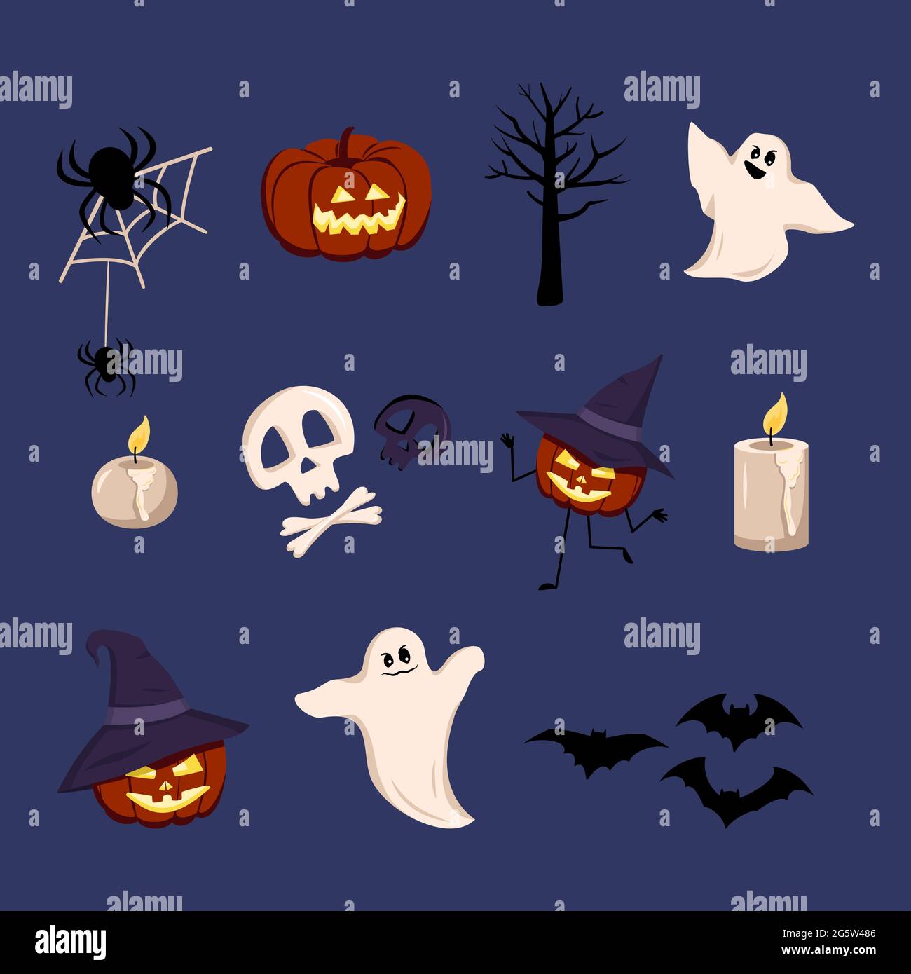 Festive elements for halloween Stock Vector Image & Art - Alamy