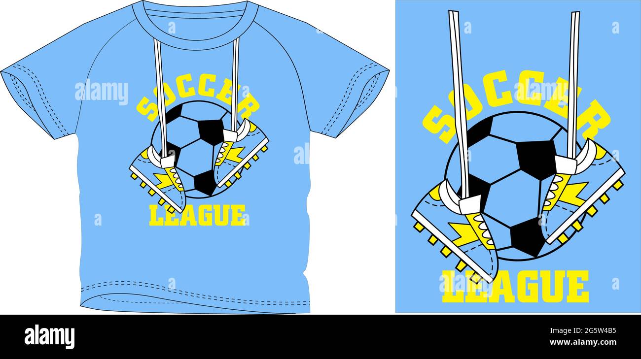 soccer league football graphic design vector illustration Stock Vector ...