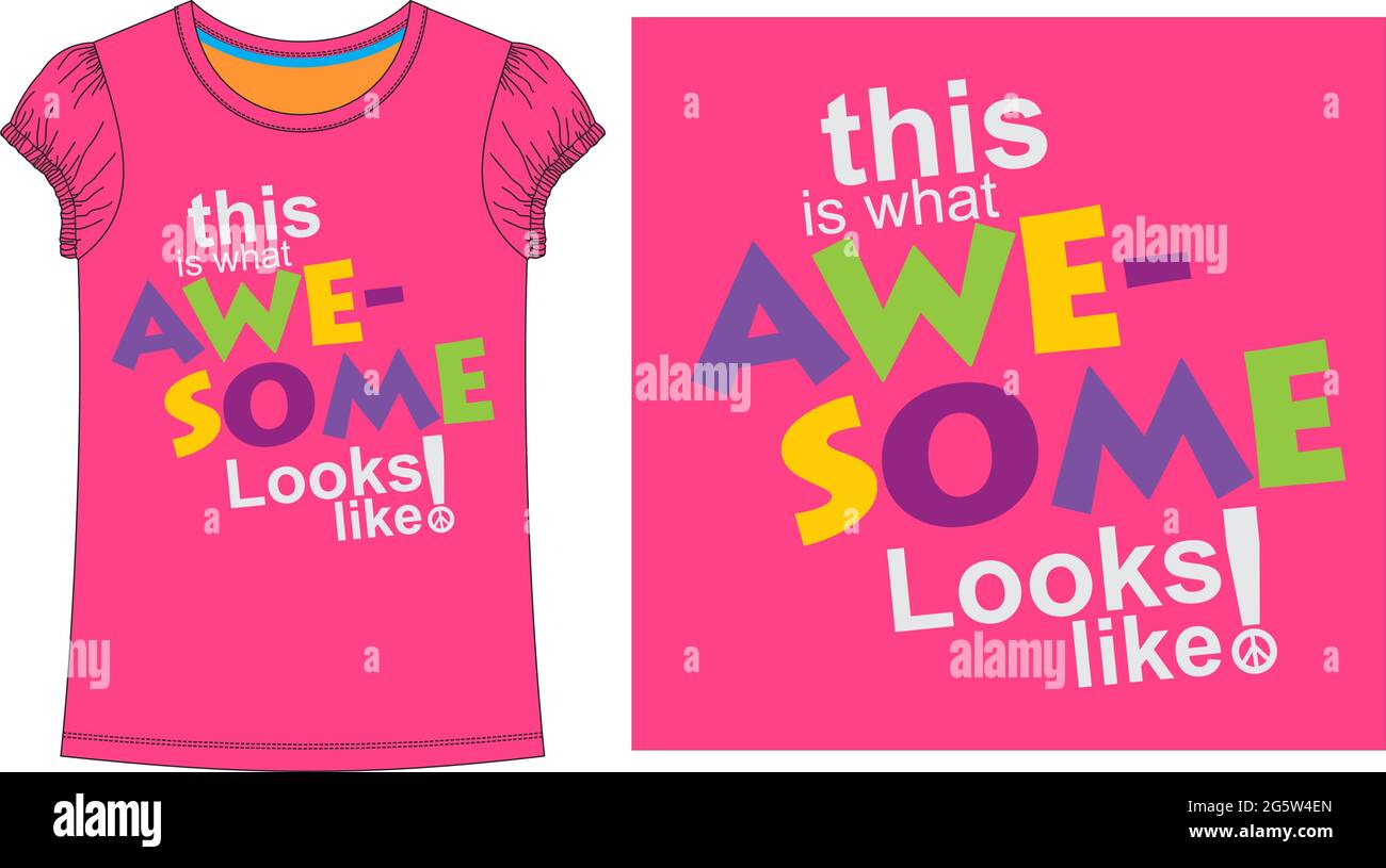 this is what awesome looks like graphic design vector illustration ...