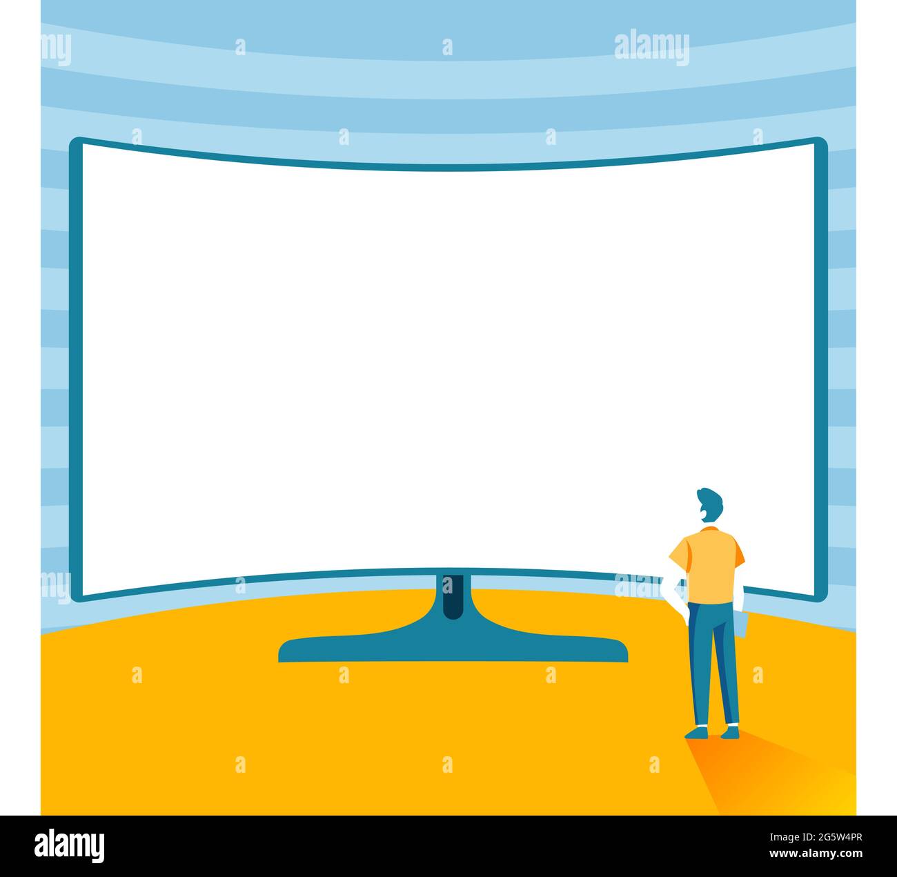With huge tv Stock Vector Images - Alamy