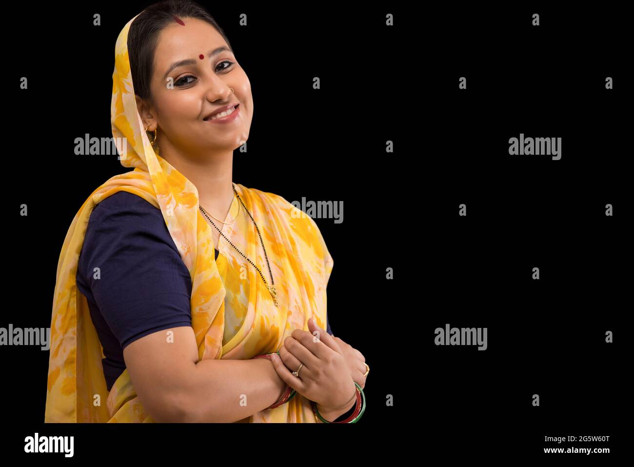 Portrait of a rural woman smiling Stock Photo - Alamy