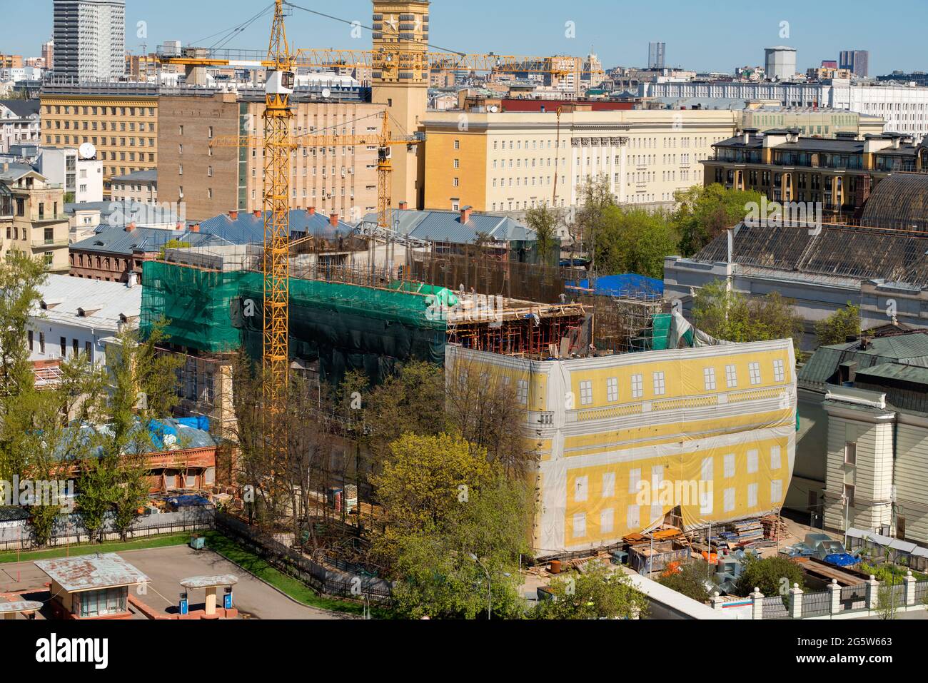 Top view of the reconstruction of the Golitsyn princes' estate on ...