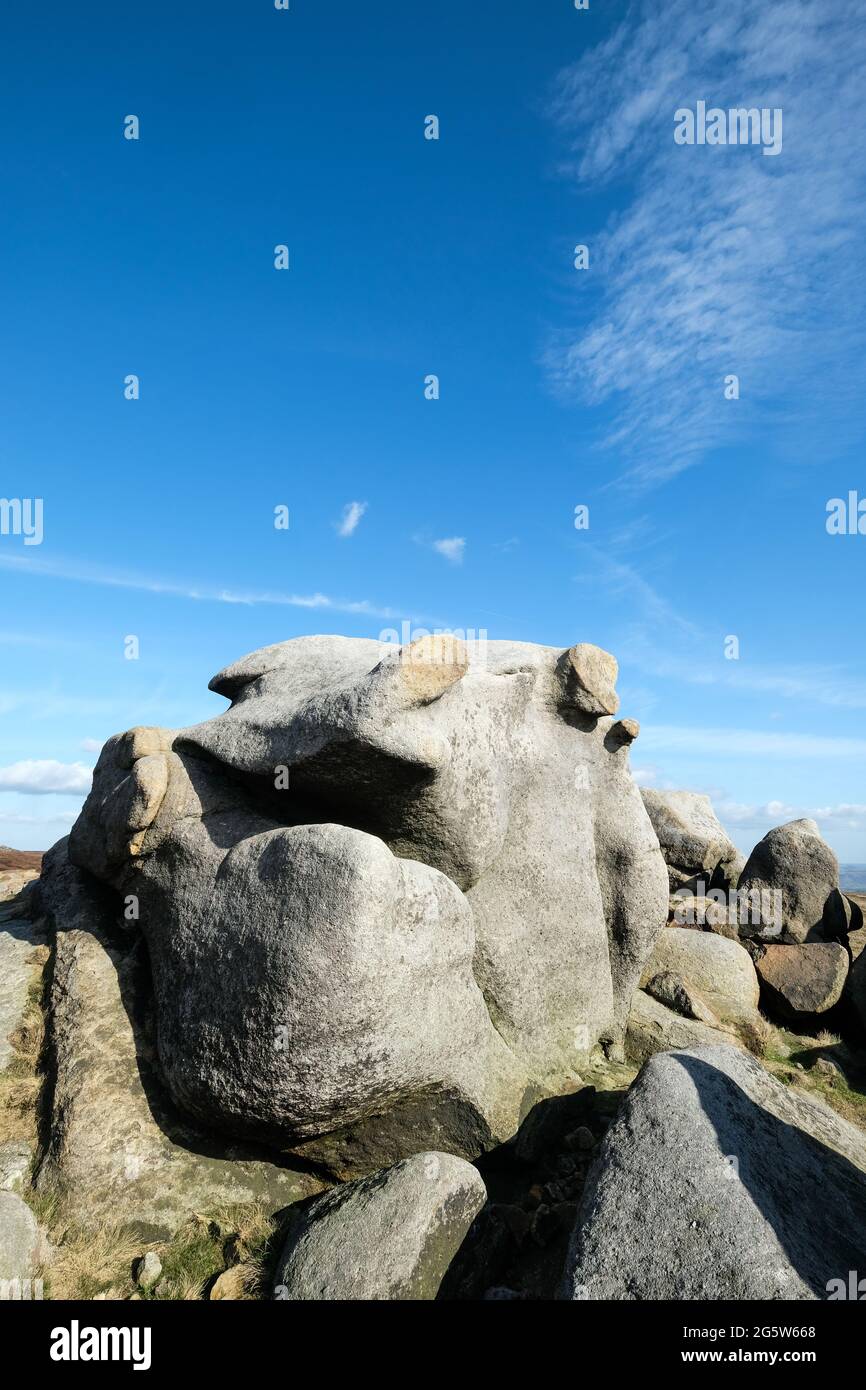 The Woolpacks, a distinctive group of naturally formed rocks, often ...