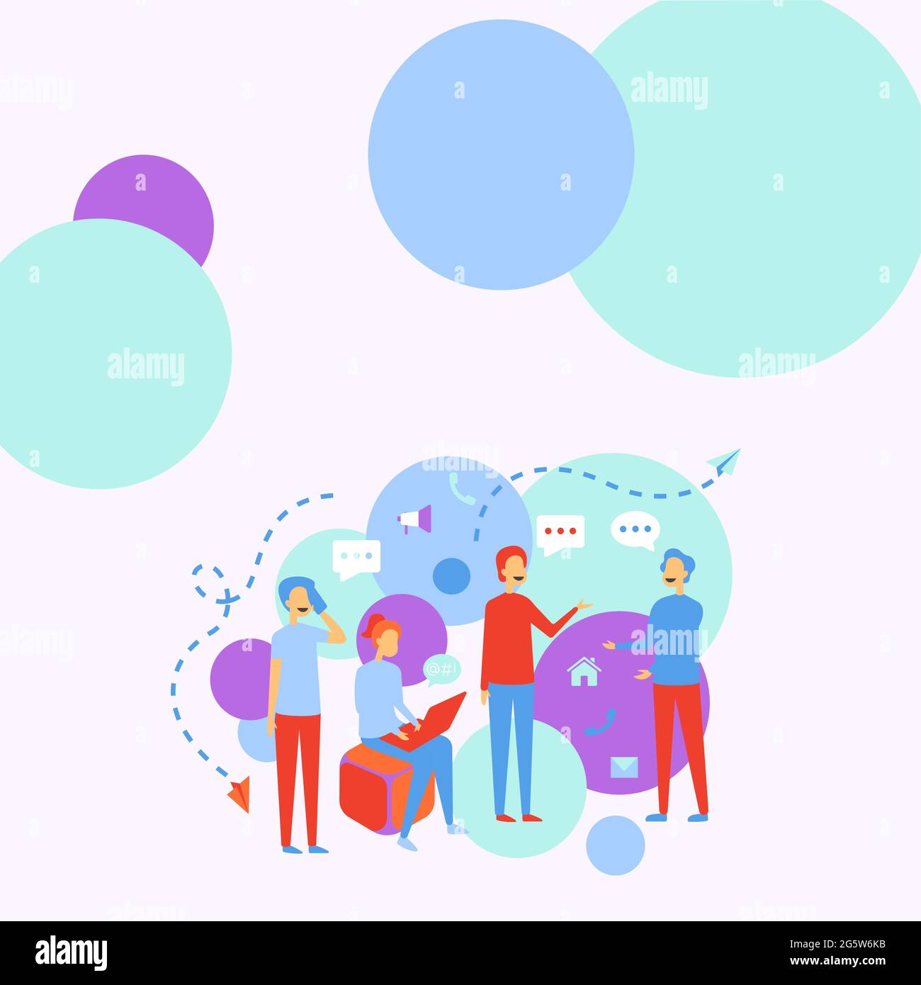 Team Updates Stock Vector Images - Alamy