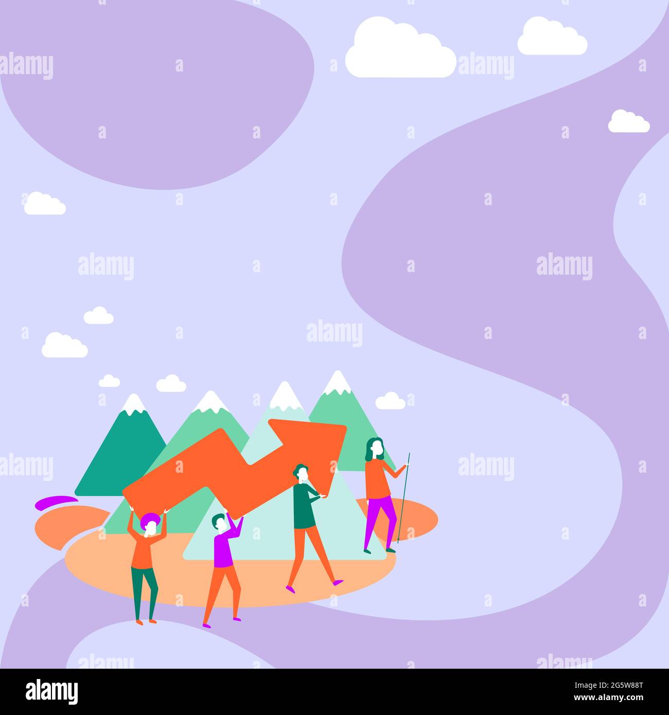 Women mountain climbing Stock Vector Images - Alamy