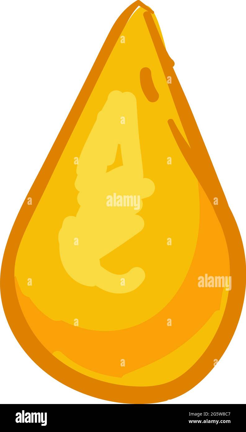 Drop of honey, golden nectar or sweet syrup vector Stock Vector Image ...